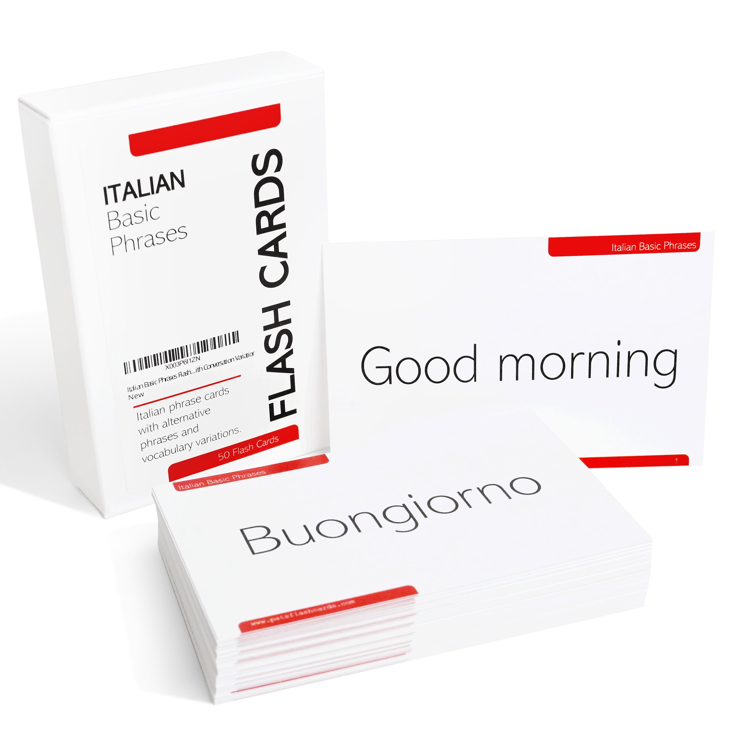 50 Italian Basic Phrases Flash Cards with Conversation Variations – Pat ...