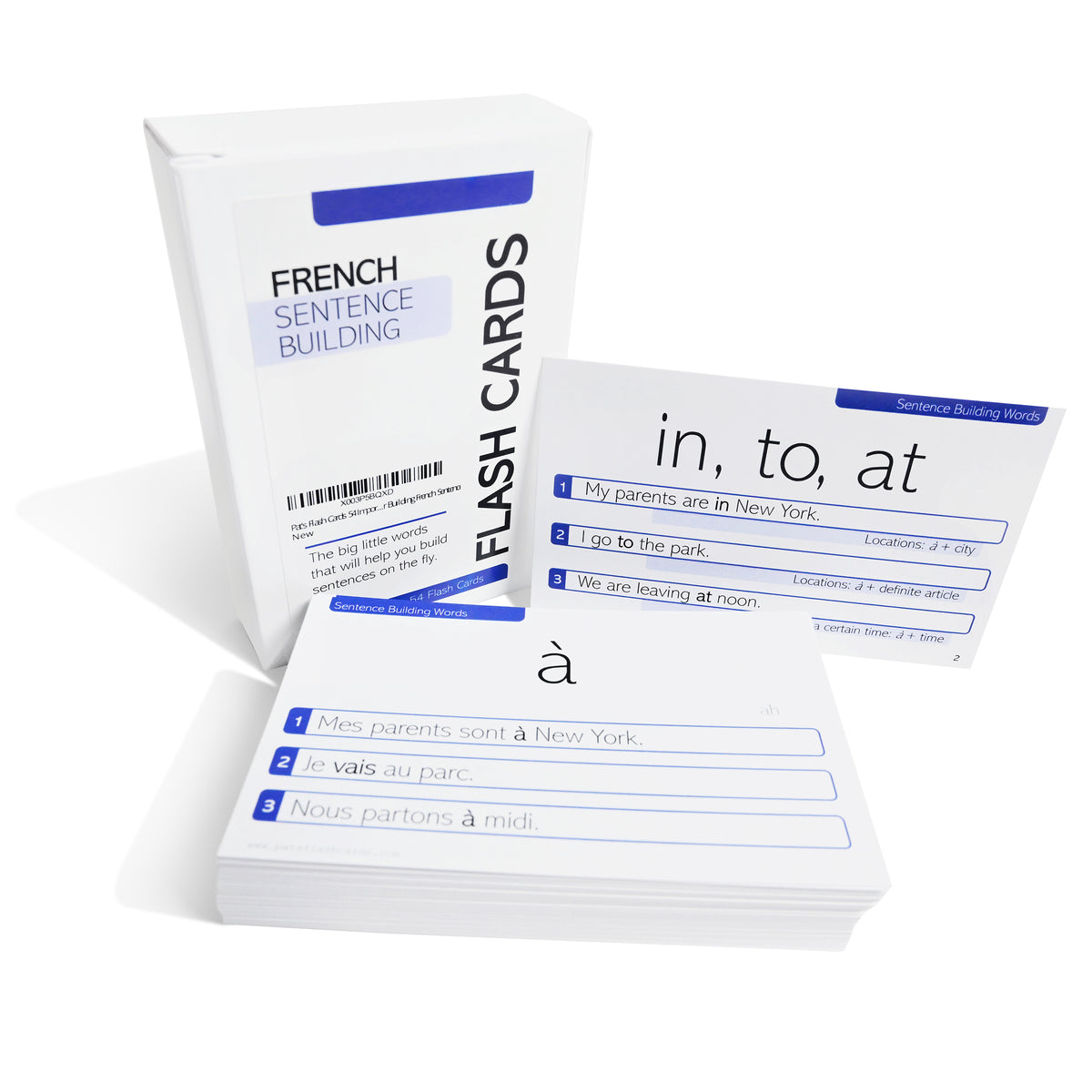 Pat's Flash Cards 54 Important French Words for Building French Senten