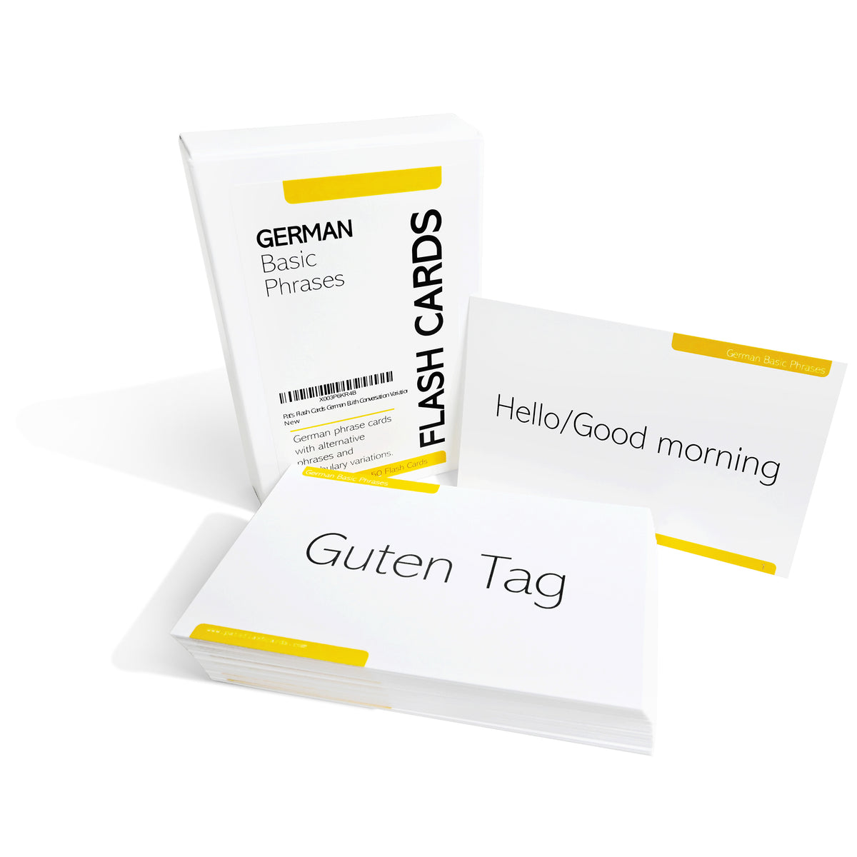 50 German Basic Phrases Flash Cards with Conversation Variations – Pat ...