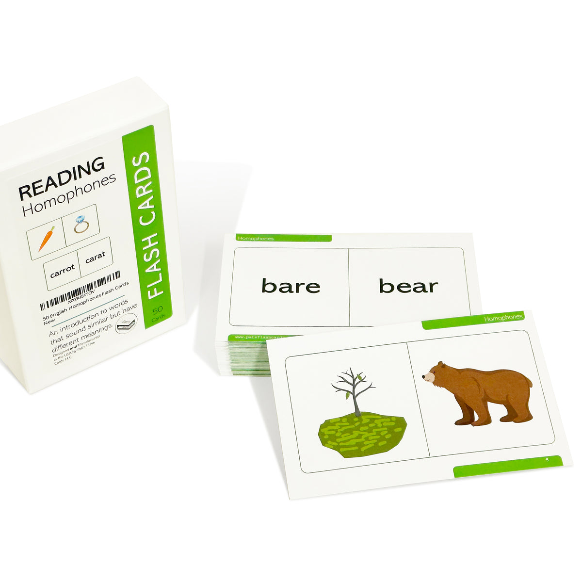 50 English Homophones Flash Cards – Pat's Flash Cards