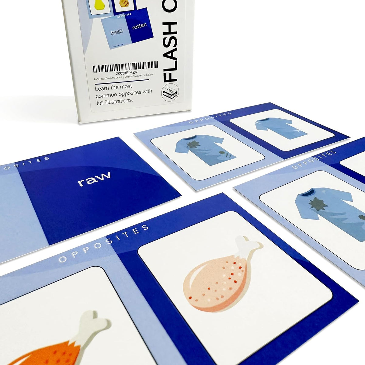 50 Learning English Opposites Flash Cards – Pat's Flash Cards