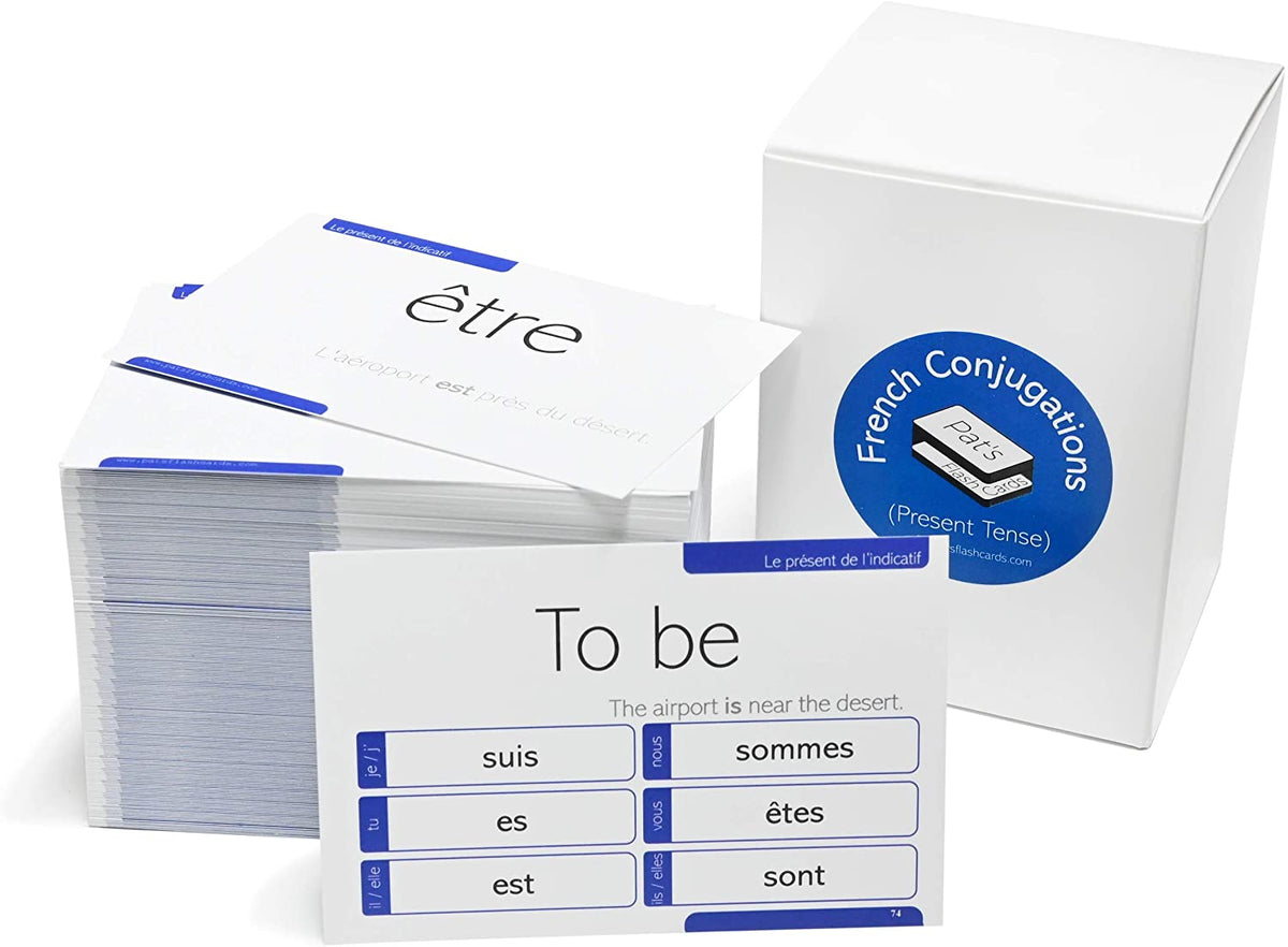 200 French Conjugation Flash Cards – Pat's Flash Cards