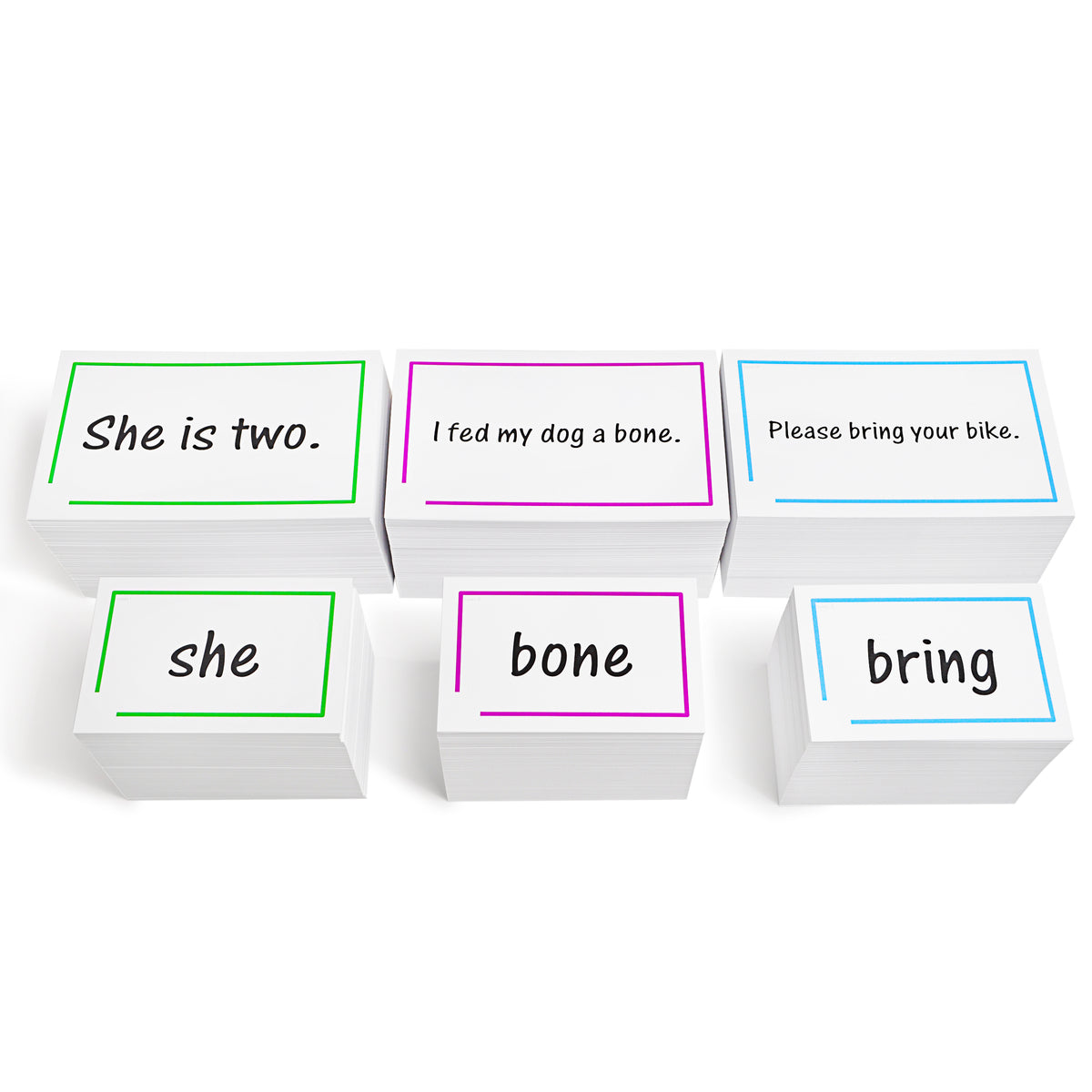 The 1,200 Sight Word and Sentences Reading Flash Cards Bundle - Readin ...