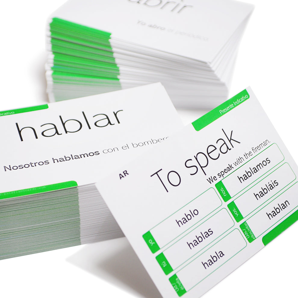 800 Spanish Conjugation Flash Cards - 200 Verbs with Full Examples in ...