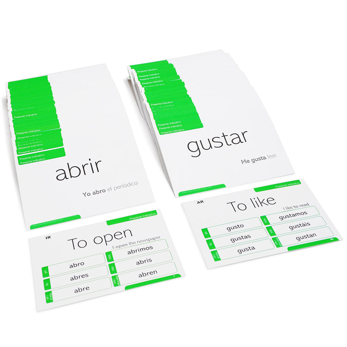 800 Spanish Conjugation Flash Cards - 200 Verbs with Full Examples in ...